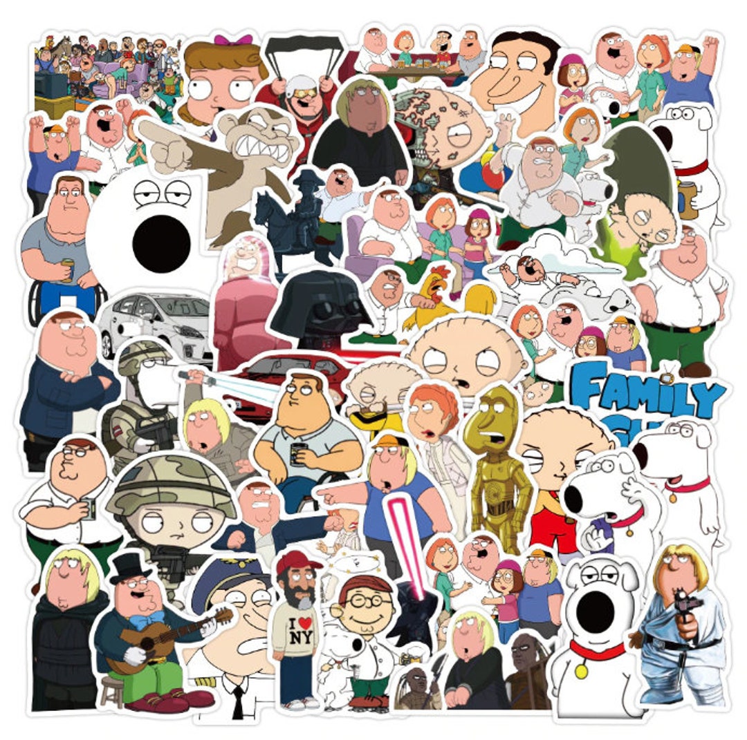 10 - 100 Family Guy Vinyl Stickers - NO REPEATS - Etsy