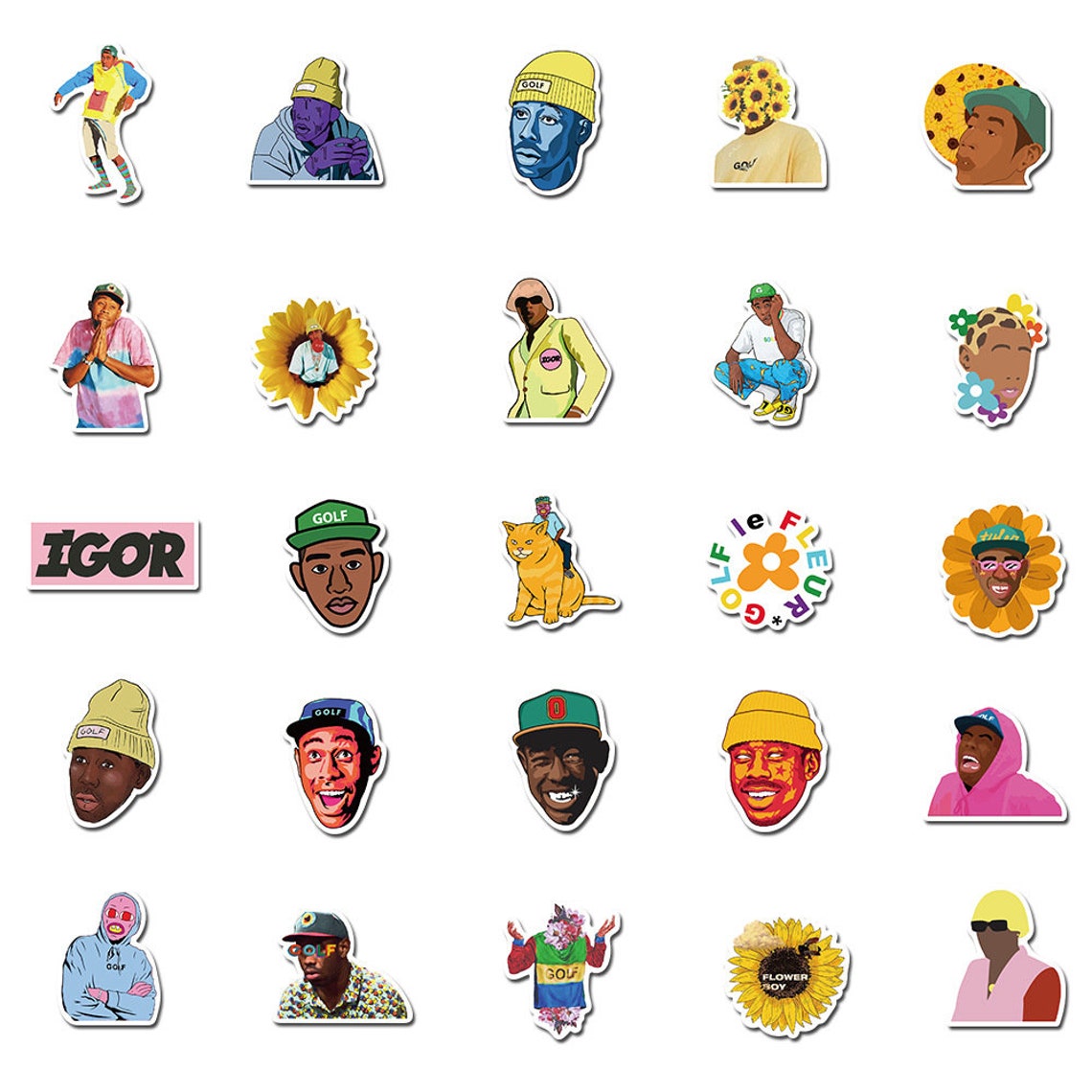 Tyler the Creator Stickers Vinyl Stickers Waterproof - Etsy