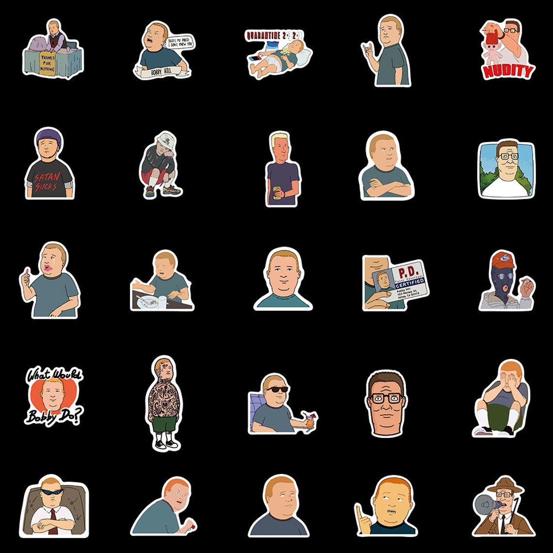 King of the Hill Stickers Vinyl Stickers Waterproof - Etsy