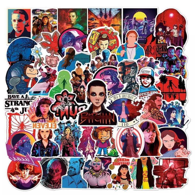 Stranger Things Stickers Vinyl Stickers Waterproof - Etsy