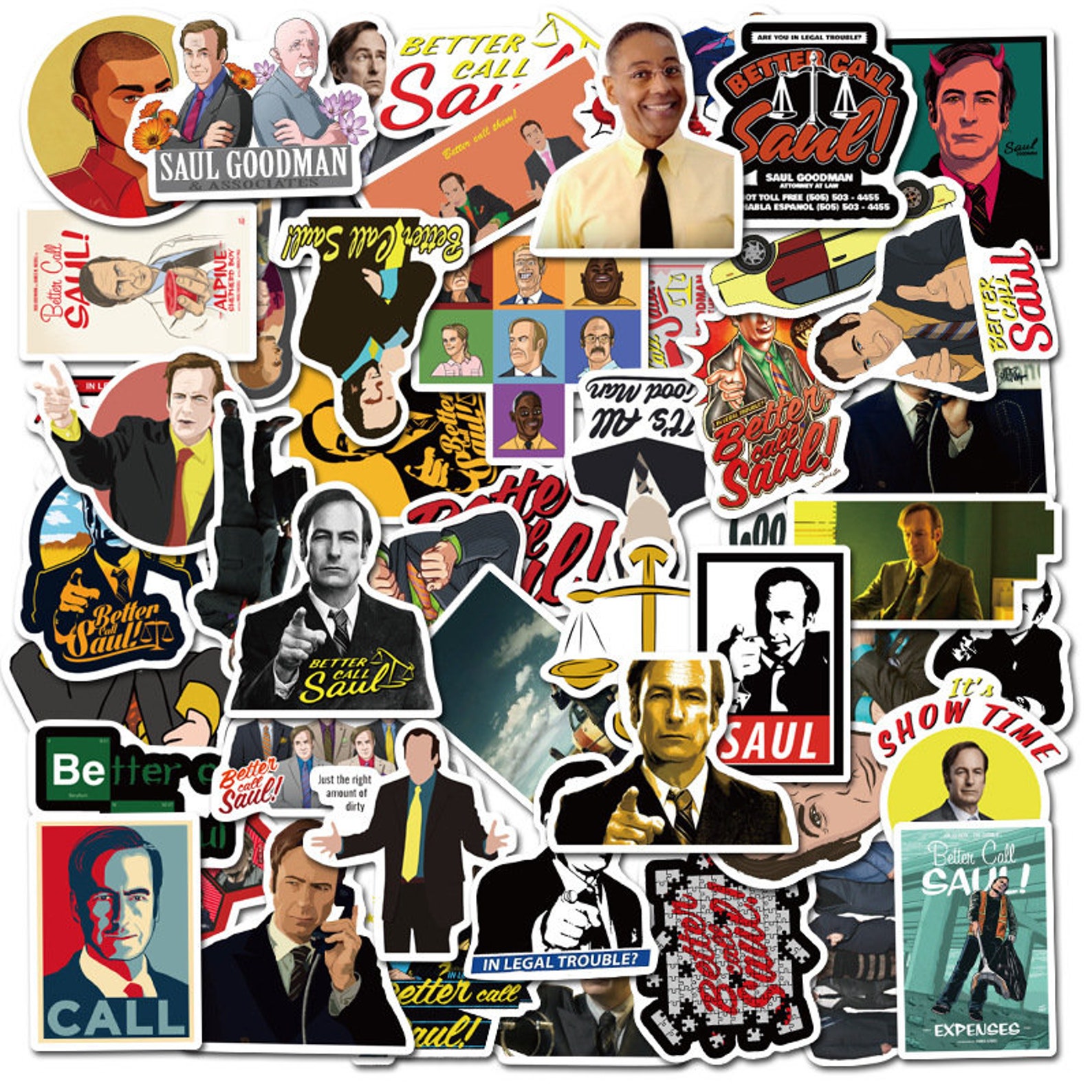 Better Call Saul Stickers Vinyl Stickers Waterproof Stickers No REPEATS ...