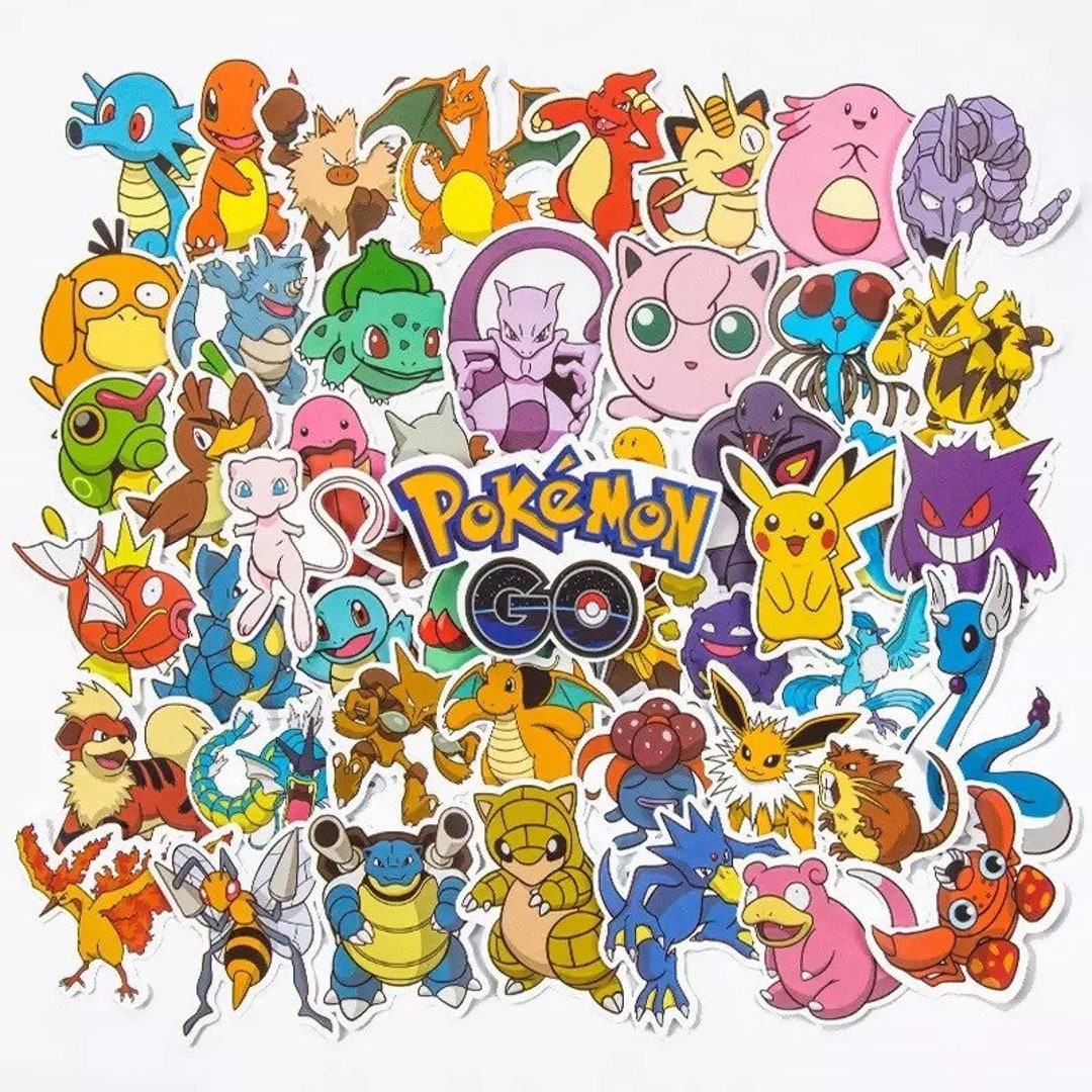 Pokémon Vinyl Stickers Waterproof Stickers No REPEATS - Etsy