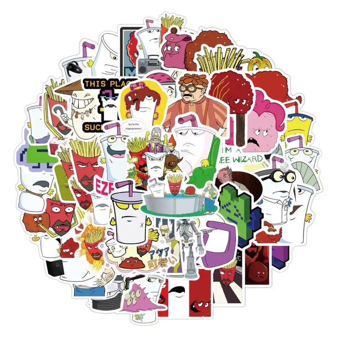 Aqua Teen Hunger Force Stickers: ATHF Waterproof Vinyl Decals - Etsy