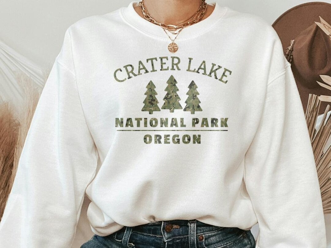 Crater Lake National Park Sweatshirt, Oregon Sweater, Adventure Shirt ...