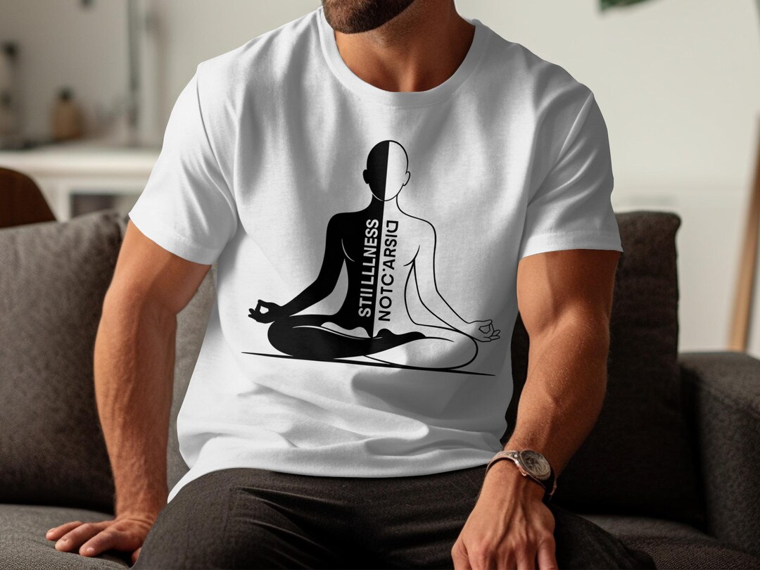 Yoga Stillness T-shirt, Meditation Gift, Spiritual Zen Tee, Mindfulness ...