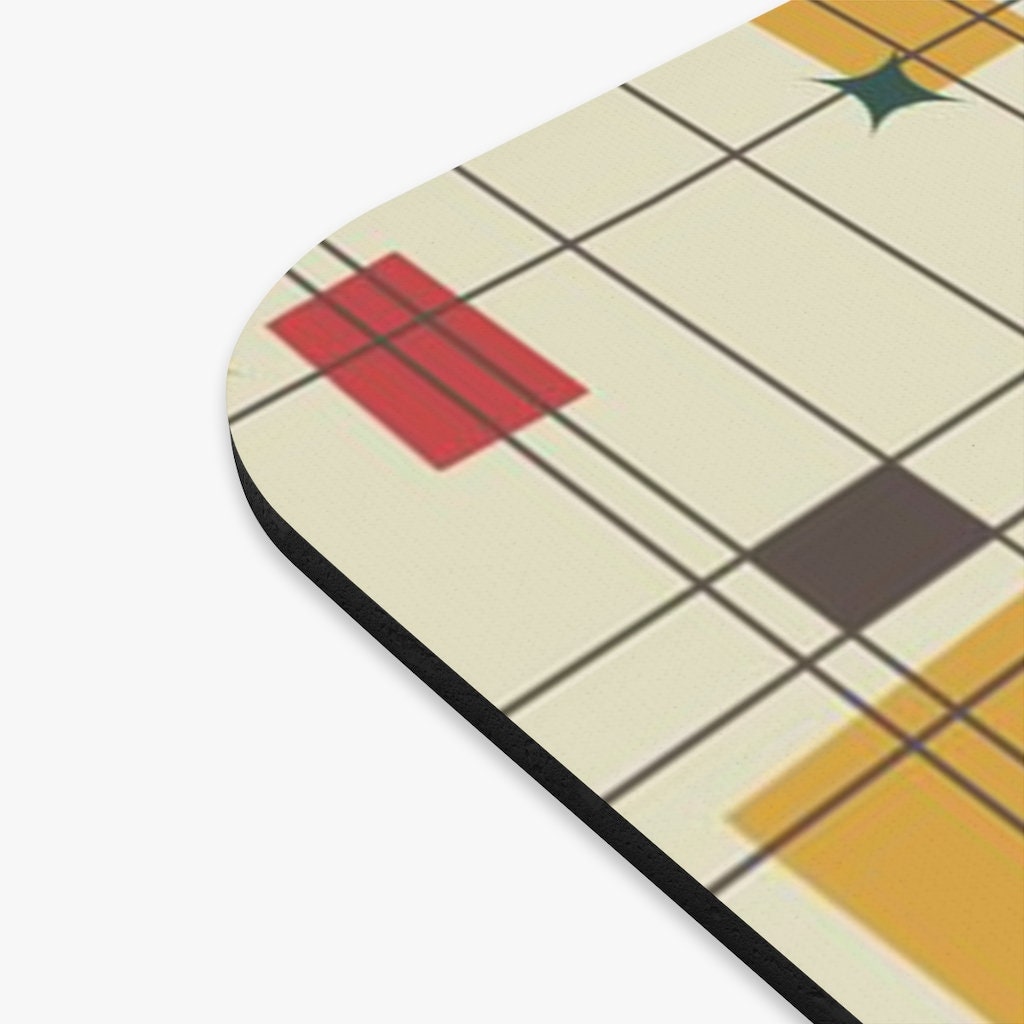 Vintage Style Atomic Retro Green and Gold Mouse Pad - MCM Design - Desk ...