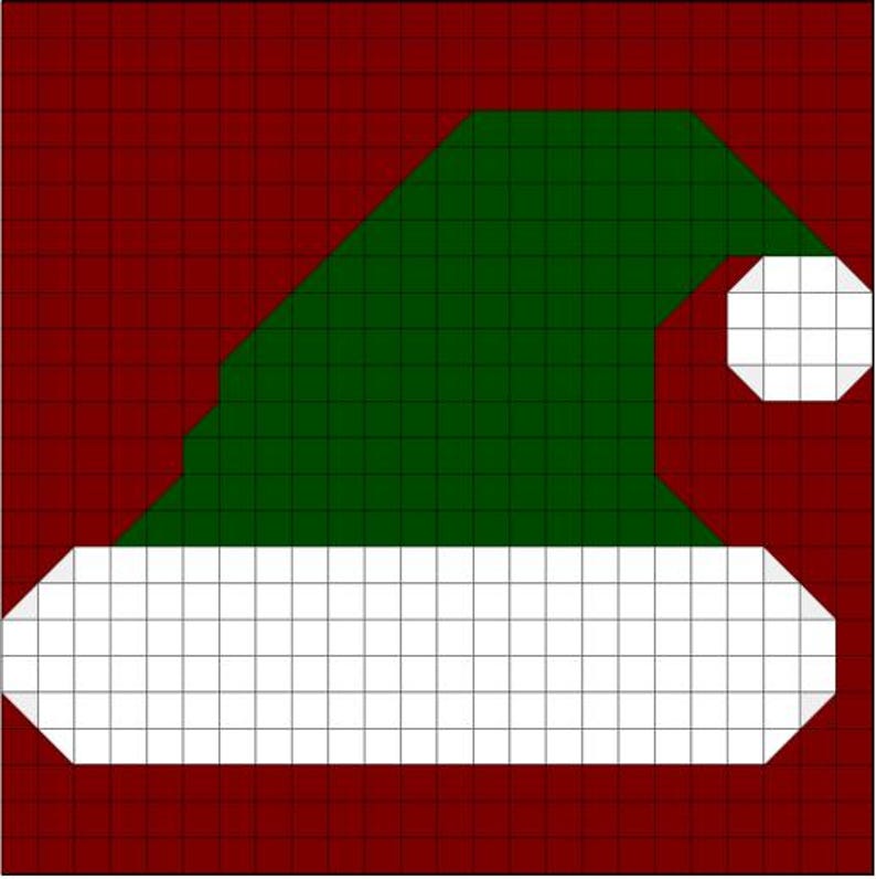 Santa Hat Patchwork Quilt Pattern - Etsy