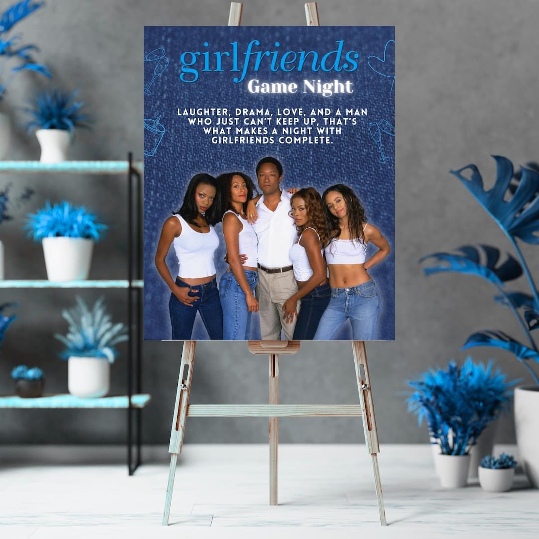 Girlfriends TV Show Poster Board Template: 90s Party Decor (digital ...