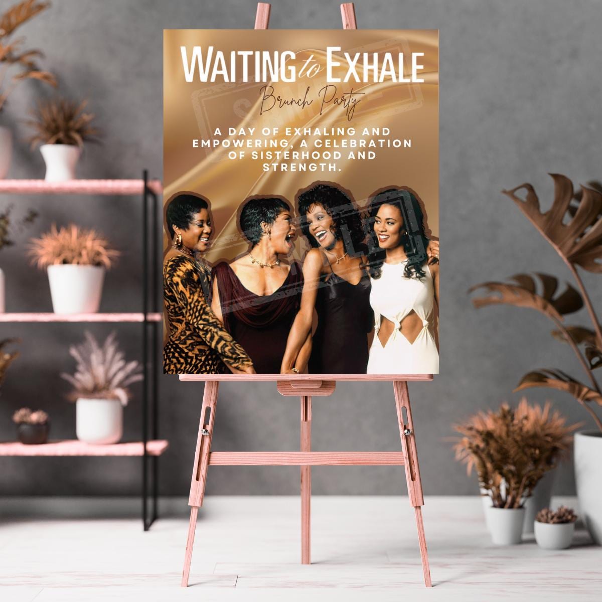 Waiting to Exhale Poster Board Template: 90s Movie Party Decor (digital ...