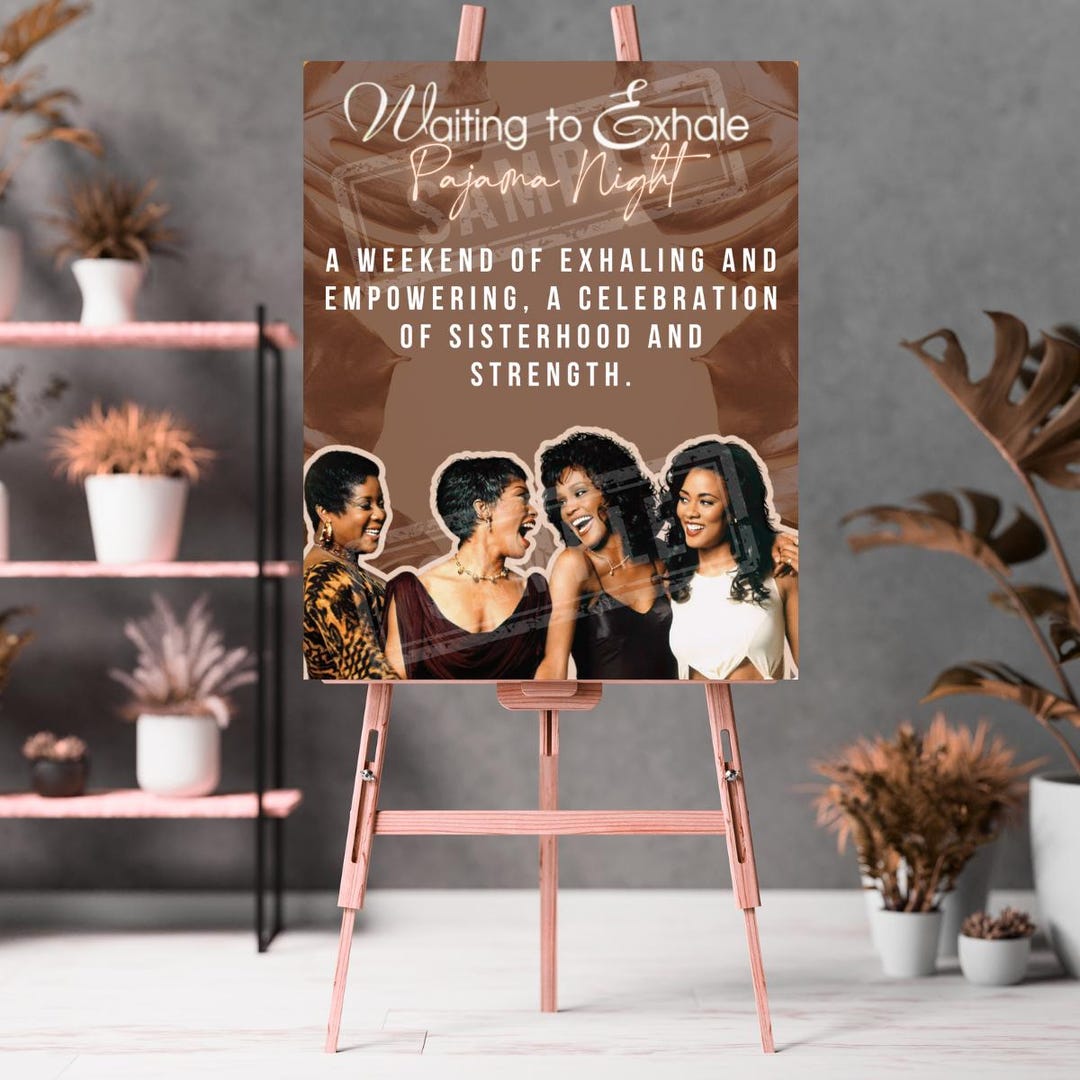 Waiting to Exhale Poster Board Canva Template – 90s Movie Party Decor I ...