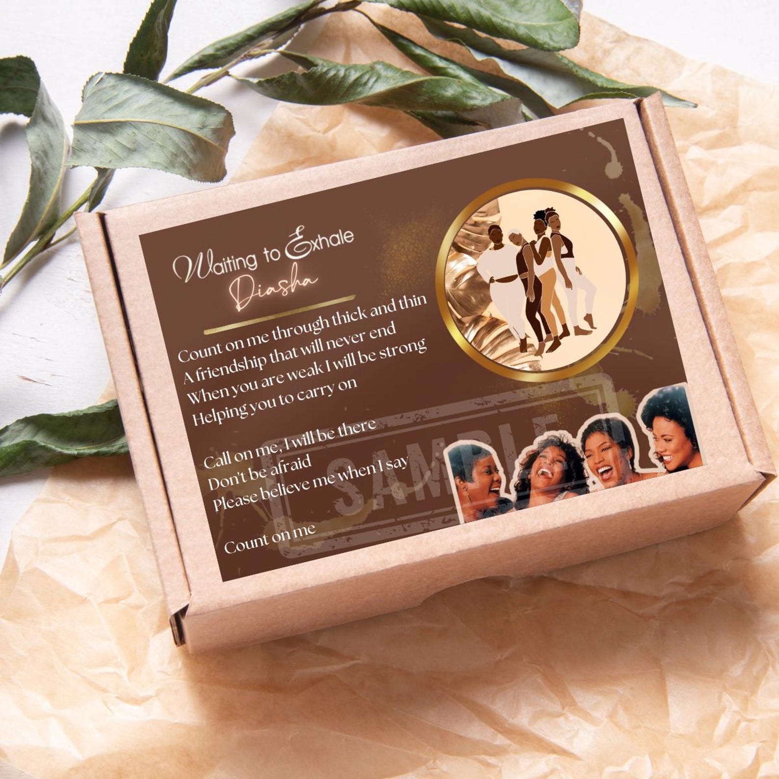 Waiting to Exhale Name Cards, Party Place Setting Cards, Brown Decor ...