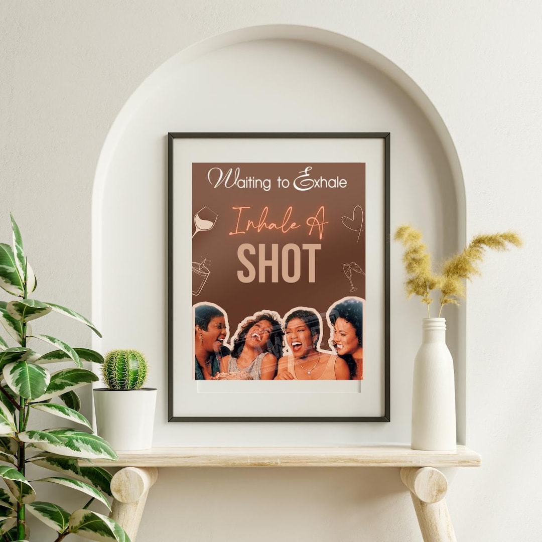 Waiting to Exhale Poster Board I 90s Movie Party Decor I Digital ...