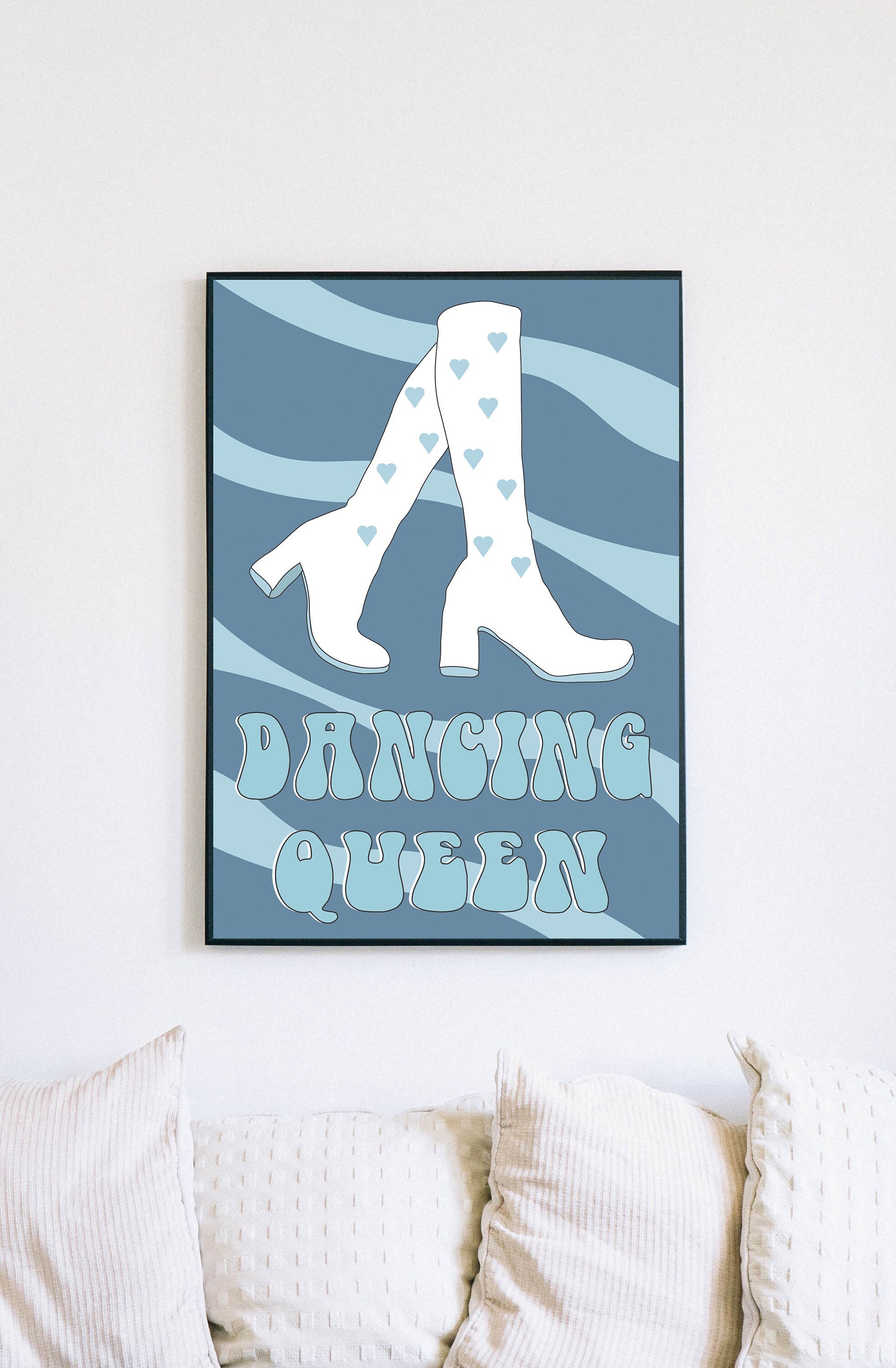 AᗺBA Dancing Queen Art Print - Etsy
