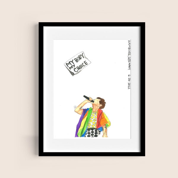 Harry Styles Outfit Drawing - Etsy