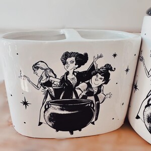 Hocus Pocus Sanderson Sisters Toothbrush and Canister Set - Etsy