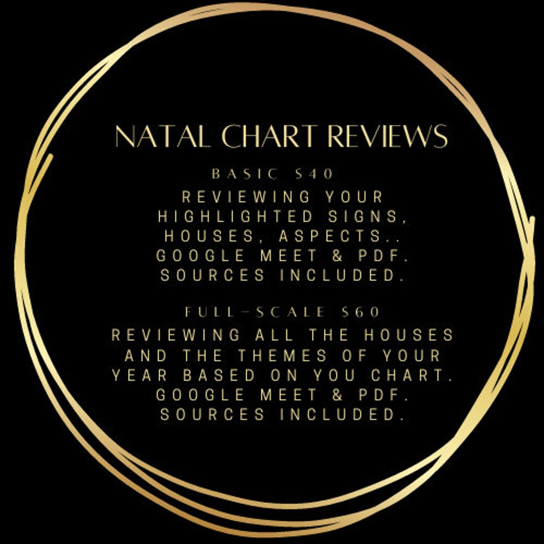 Basic Natal Chart Report - Etsy