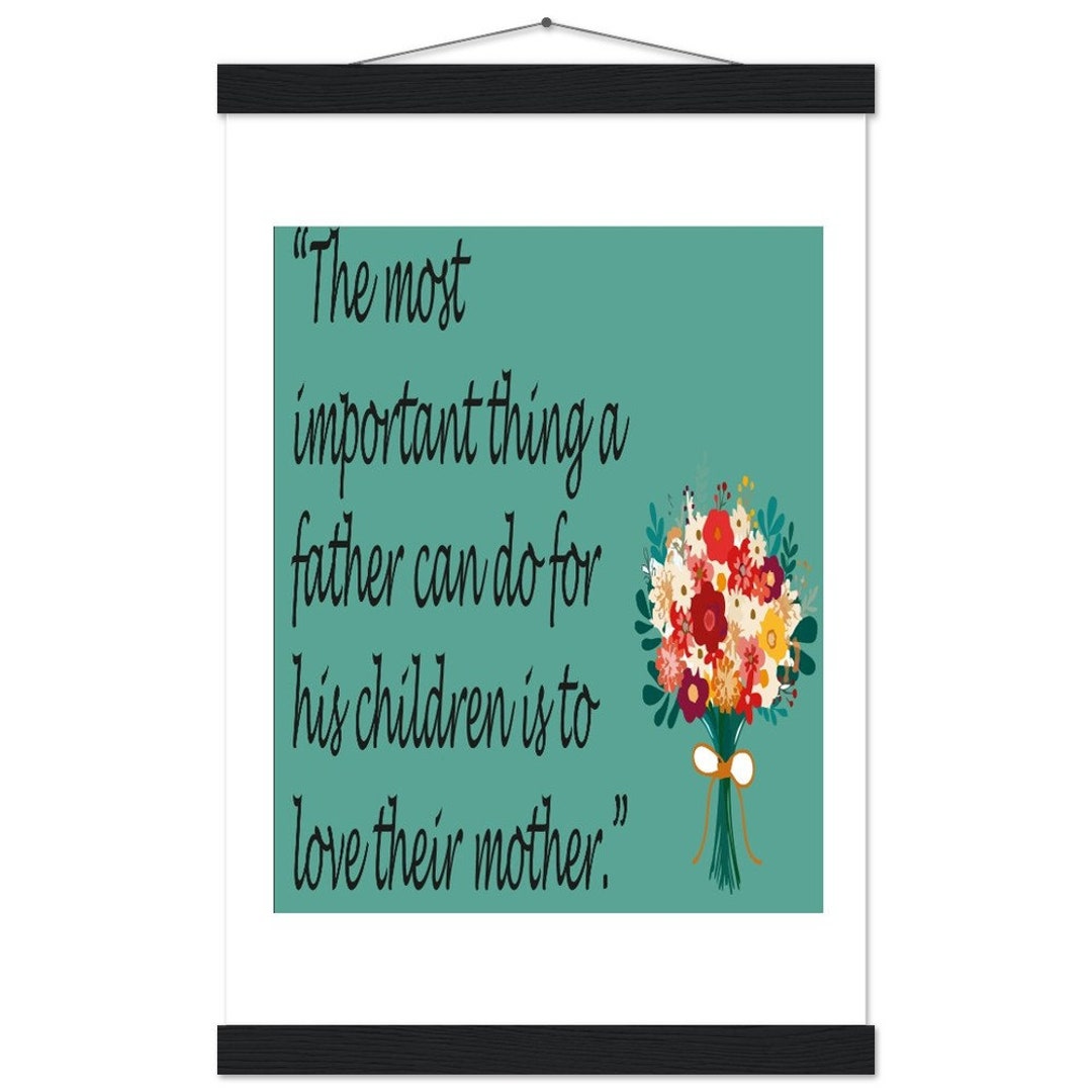 Mother Quotes Classic Semi-glossy Paper Poster With Hanger - Etsy