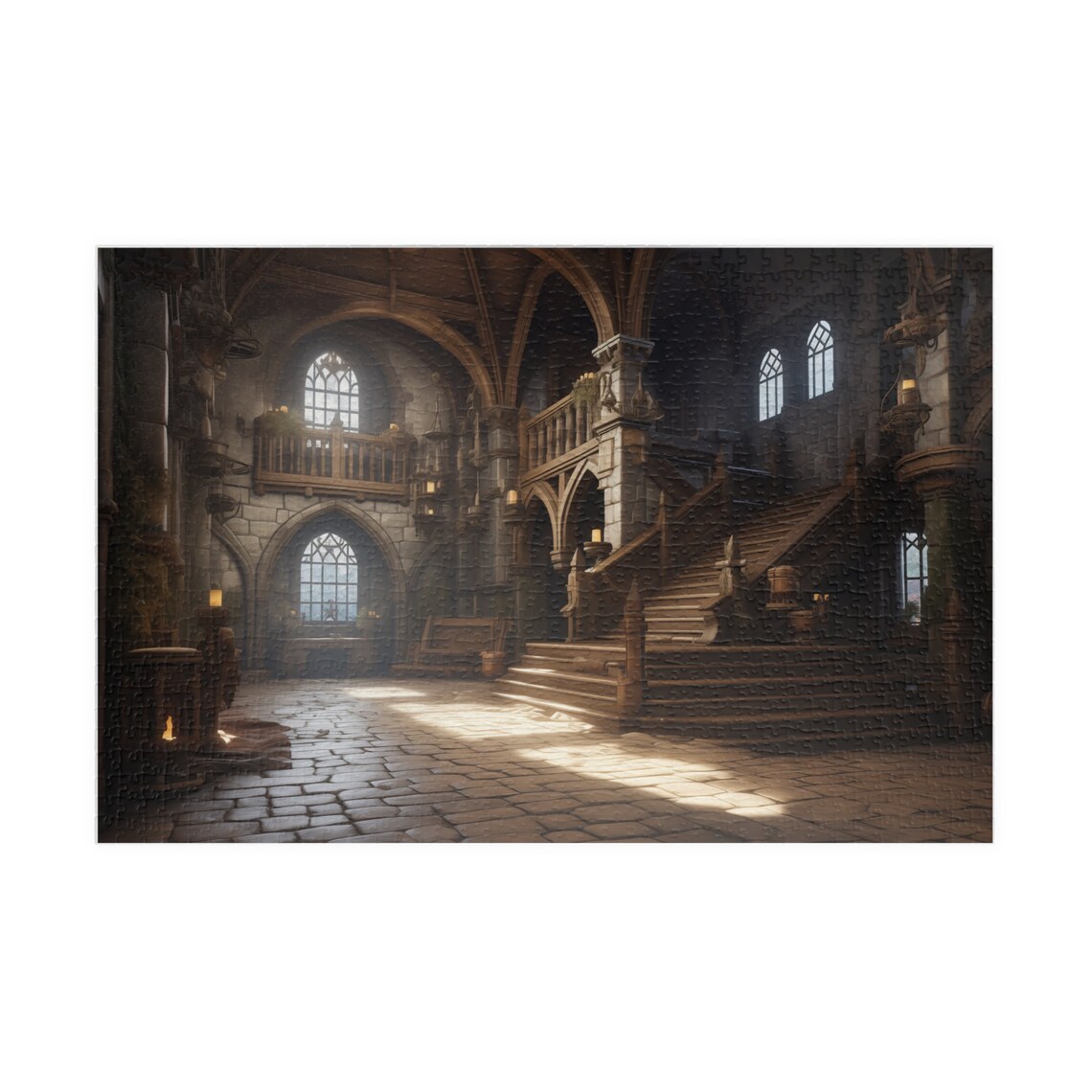 Inside the Castle Jigsaw Puzzle, Family Fun Time, Great Gift Idea. - Etsy