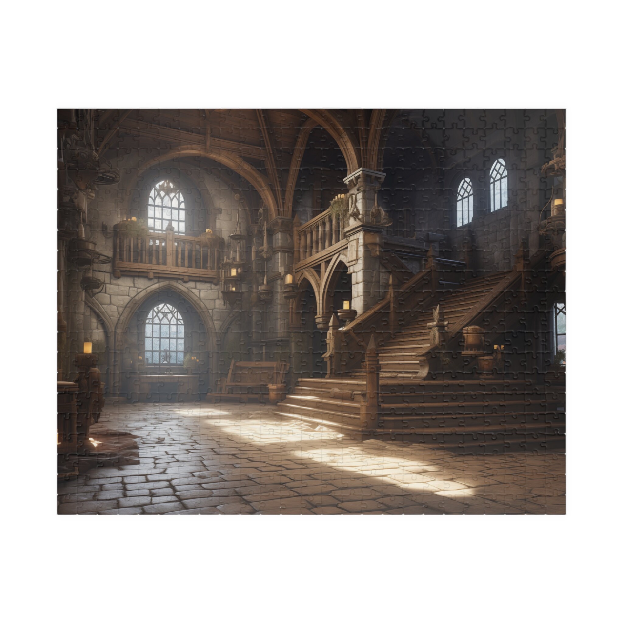 Inside the Castle Jigsaw Puzzle, Family Fun Time, Great Gift Idea. - Etsy