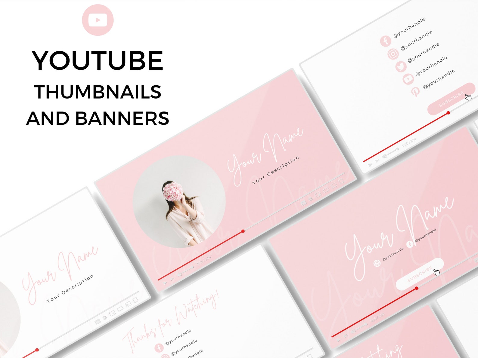 Branding Kit Pinterest Template Address Label Letterhead - Etsy