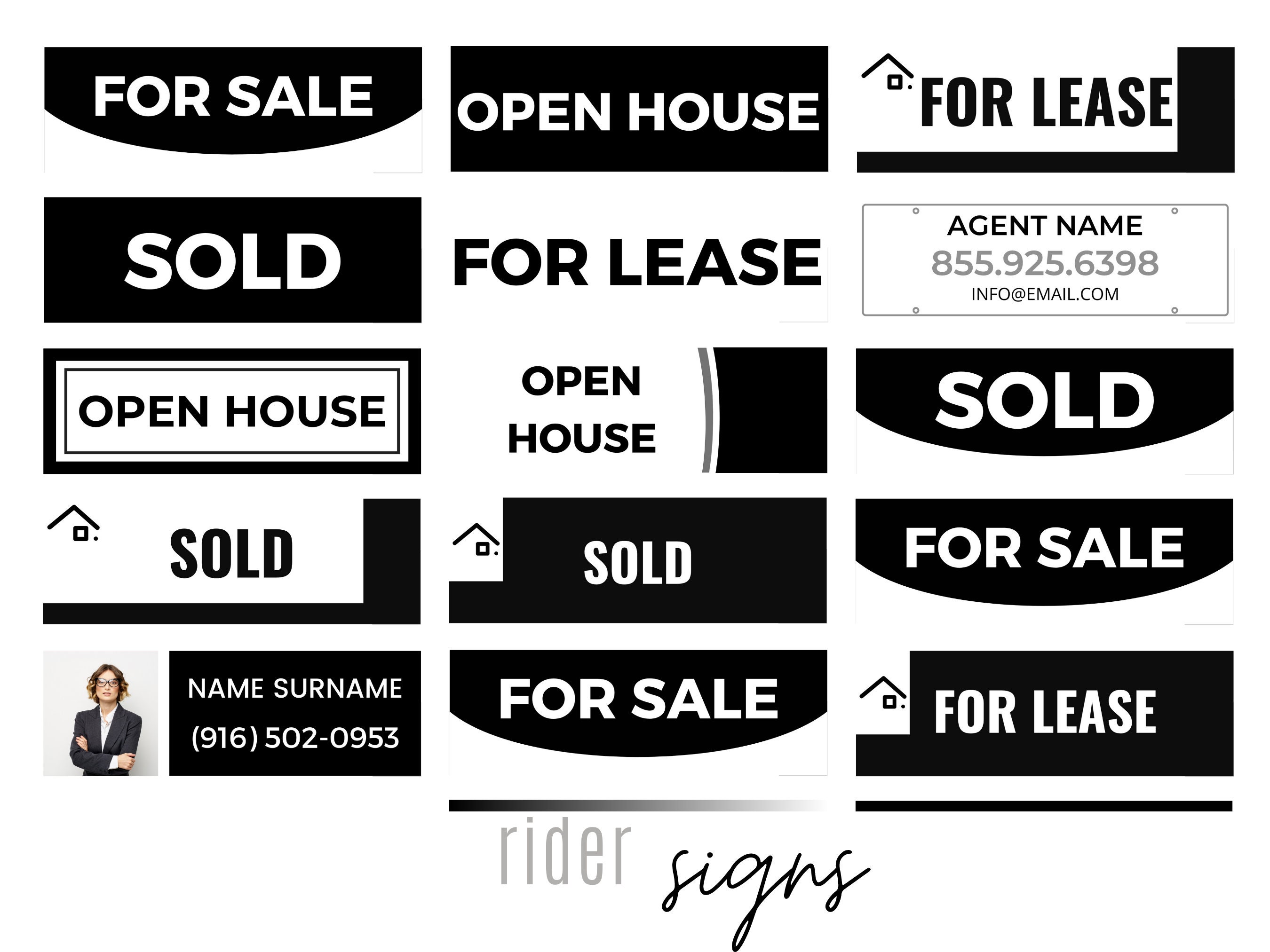 Realtor Sign Bundle, Realtor Sold Sign, Sold Sign, Realtor Sign, Real ...