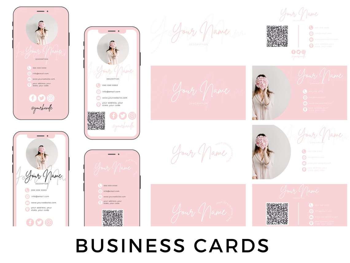 Branding Kit Pinterest Template Address Label Letterhead - Etsy