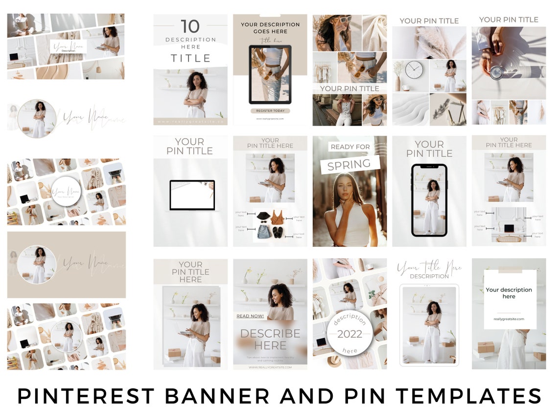 Branding Kit, Pinterest Template, Address Label, Letterhead Template ...