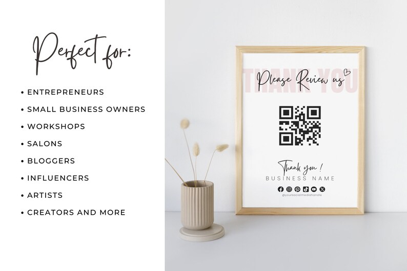 Editable QR Sign Printable Template Set,scan to Pay Card,cashapp Paypal ...