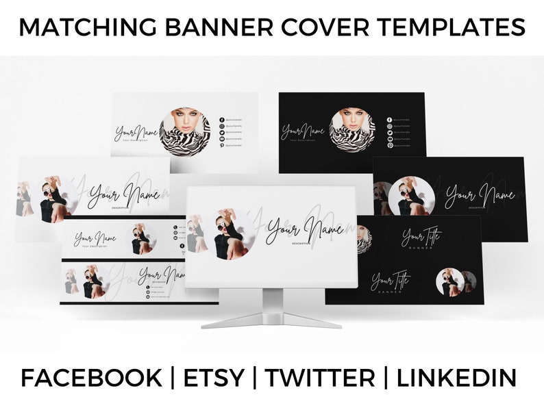 Branding Kit, Pinterest Template, Address Label, Letterhead Template ...