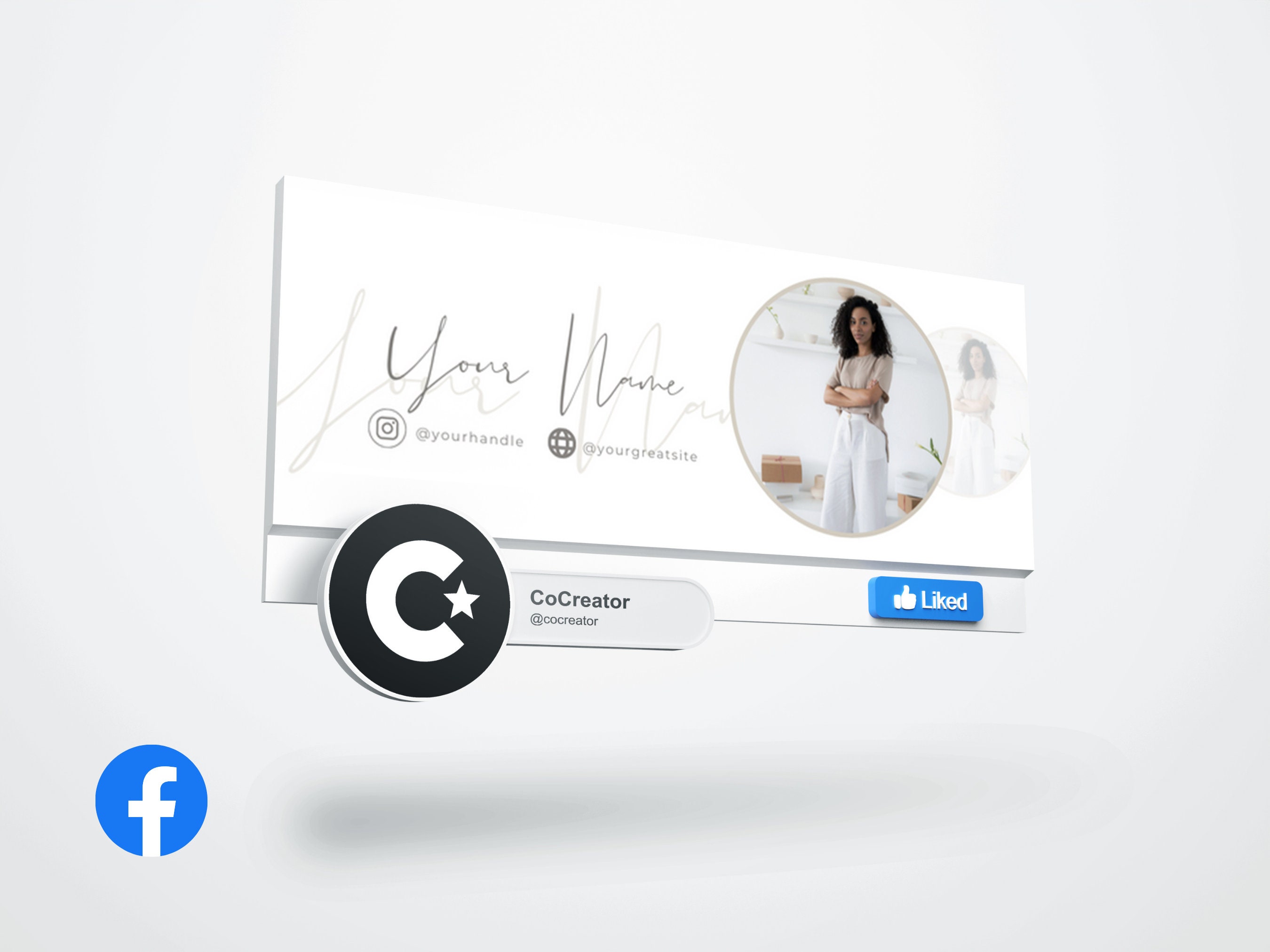 7 Facebook Cover Templates DIY Facebook Banner Facebook - Etsy