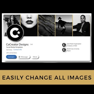 7 Linkedin Banner Templates, Black Linkedin Banner Canva Template ...