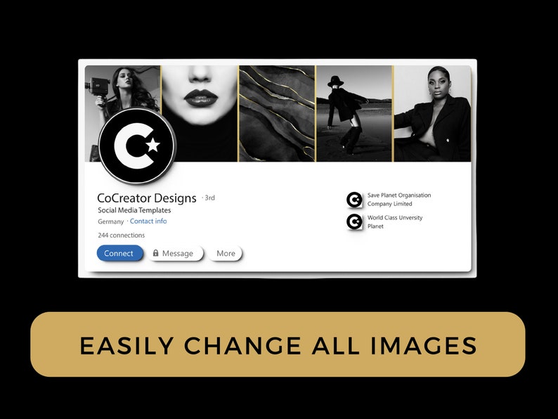 7 Linkedin Banner Templates, Black Linkedin Banner Canva Template ...