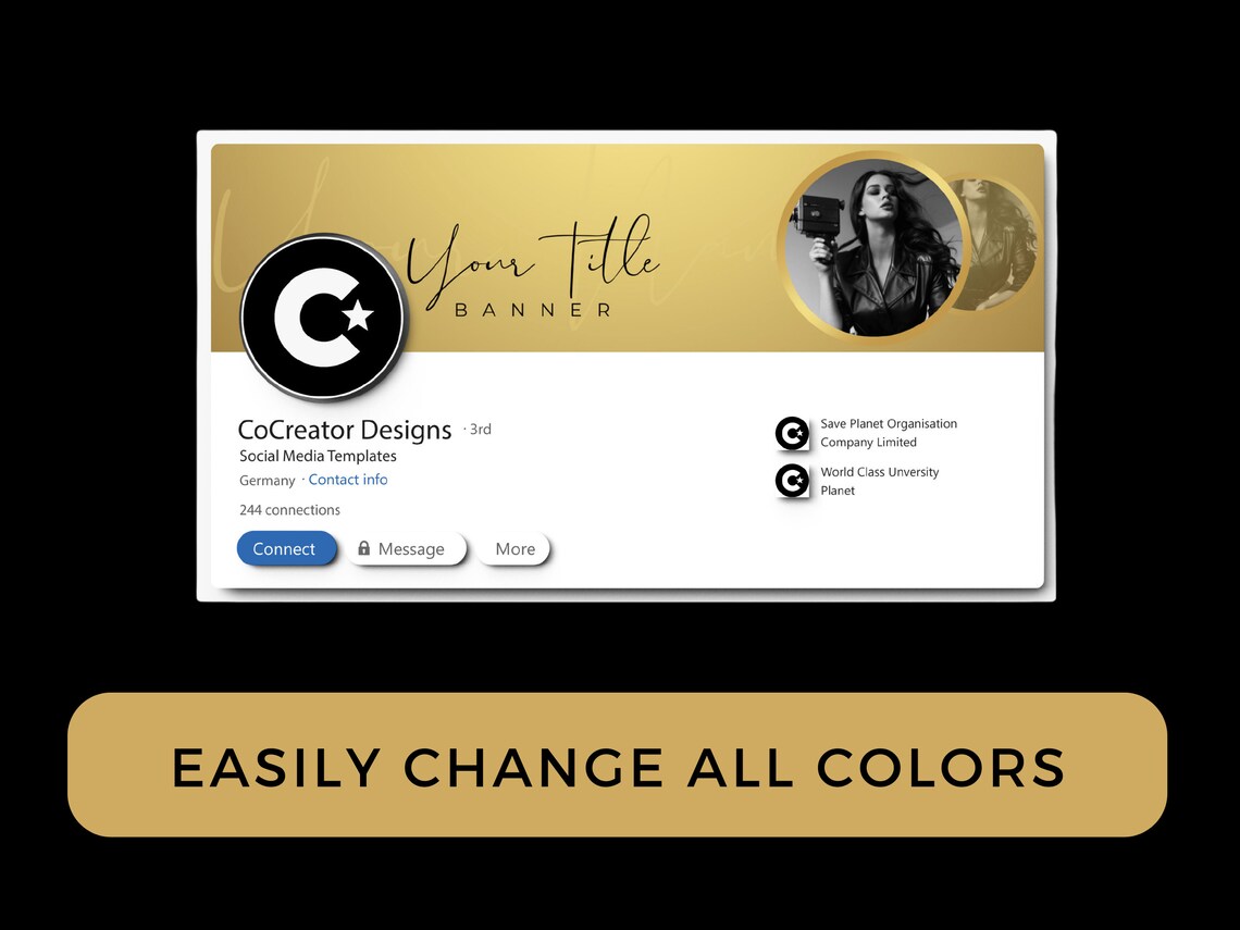 7 Linkedin Banner Templates, Black Linkedin Banner Canva Template ...