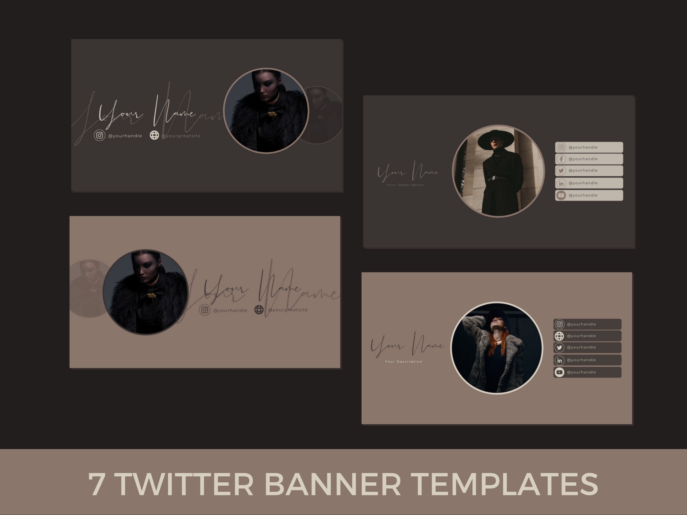 7 Facebook Cover Templates, DIY Facebook Banner, Facebook Banner ...