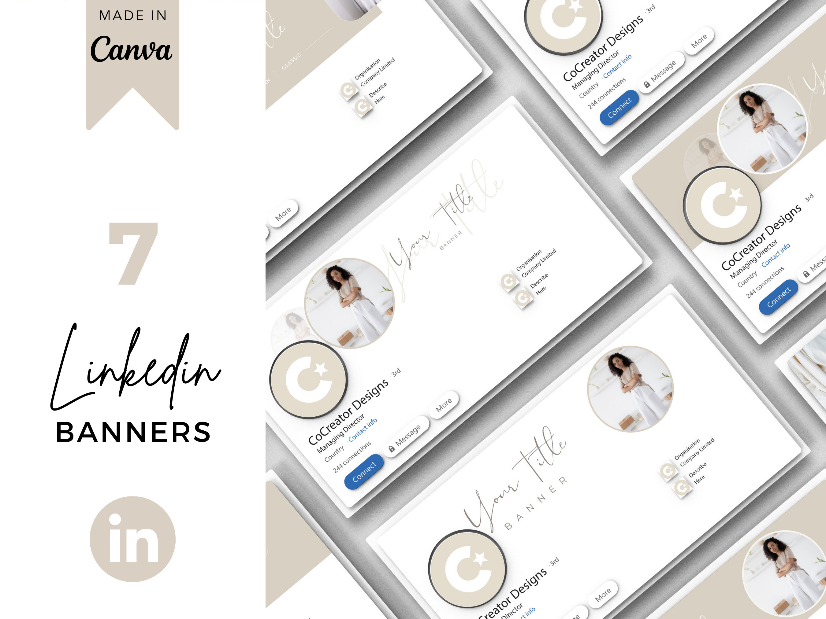 7 Linkedin Banner Templates, Editable Minimalist Linkedin Banner ...