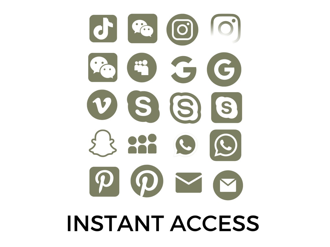 54 Green Social Media Icons PNG, Facebook Icon, Instagram Icon ...