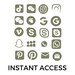 54 Green Social Media Icons PNG, Facebook Icon, Instagram Icon ...