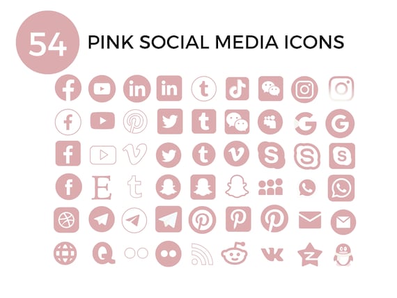 Pink Facebook Icon