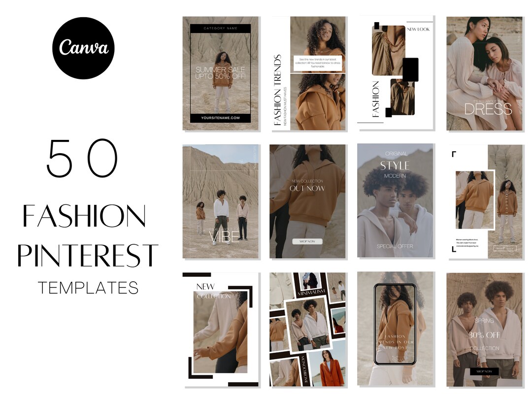 50 Pinterest Templates Canva, Pinterest Pin Templates, Pinterest Cover ...