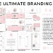 Branding Kit Pinterest Template Address Label Letterhead - Etsy