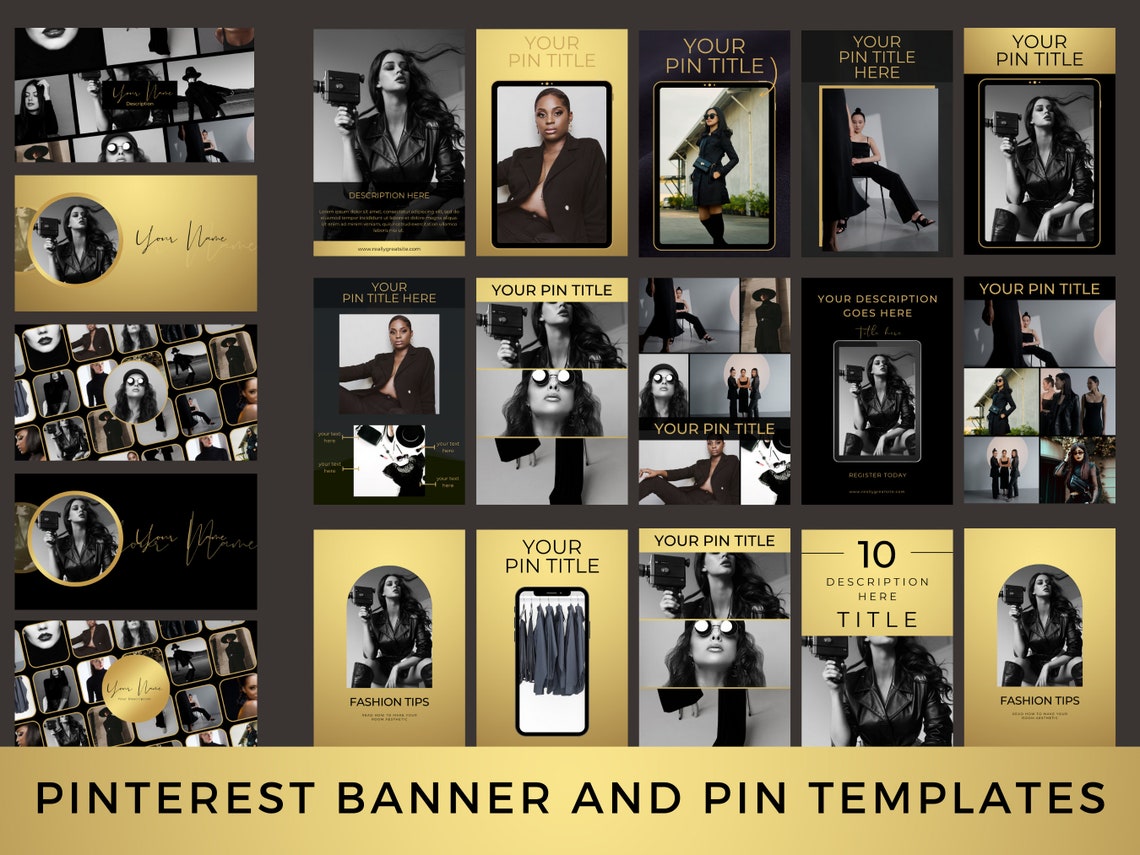 Branding Kit, Pinterest Template, Address Label, Letterhead Template ...