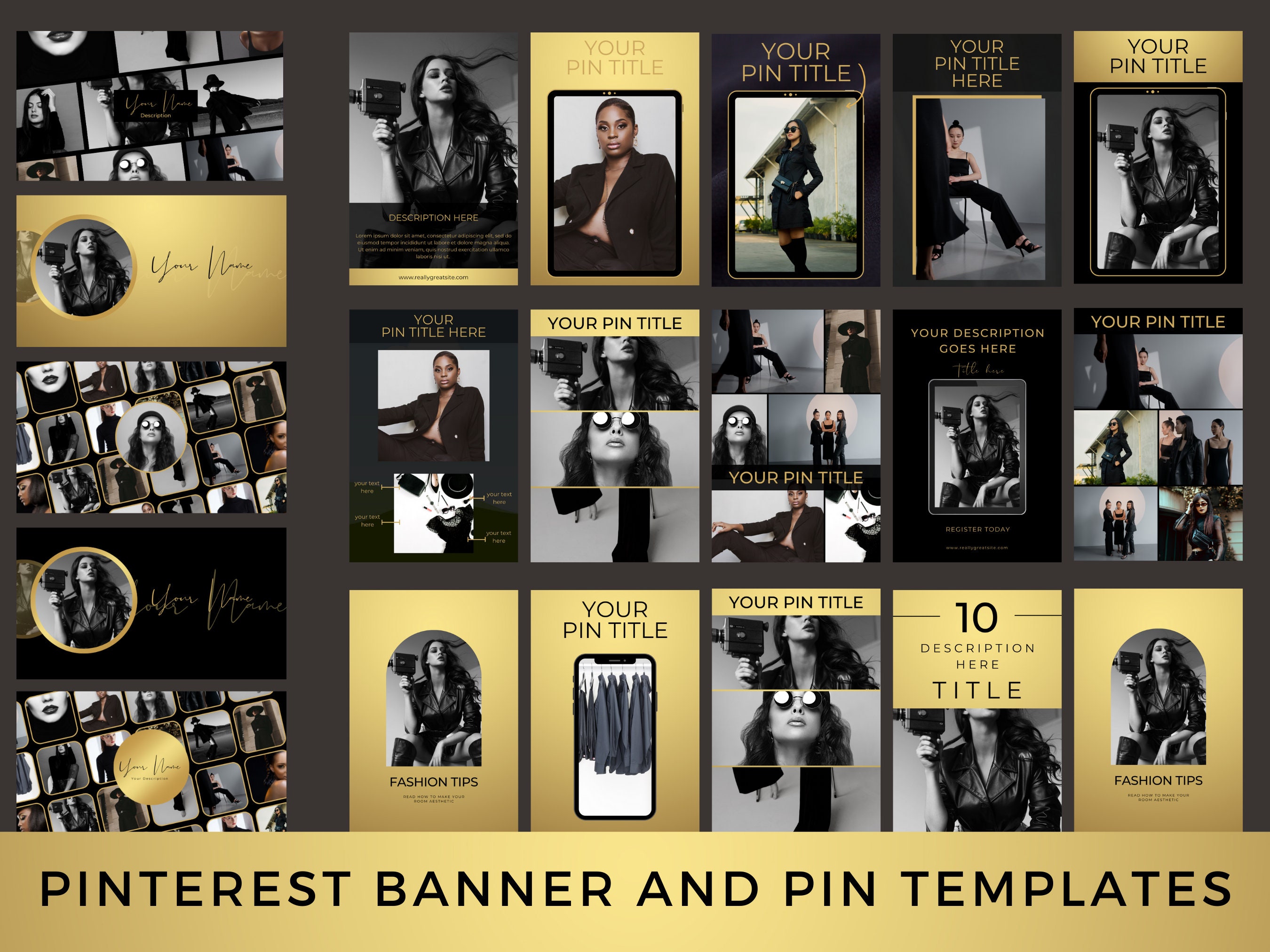 Branding Kit, Pinterest Template, Address Label, Letterhead Template ...