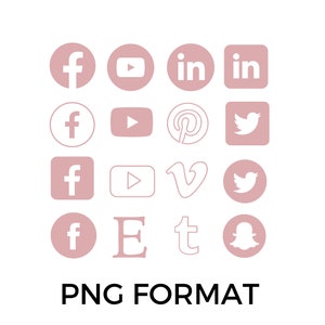 54 Pink Social Media Icons PNG, Facebook Icon, Instagram Icon ...