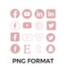 54 Pink Social Media Icons PNG, Facebook Icon, Instagram Icon ...
