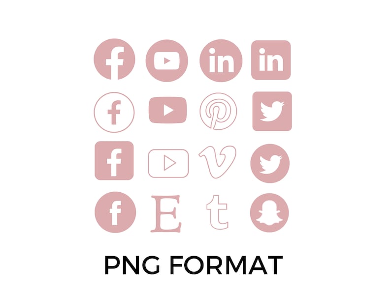 54 Pink Social Media Icons PNG, Facebook Icon, Instagram Icon ...
