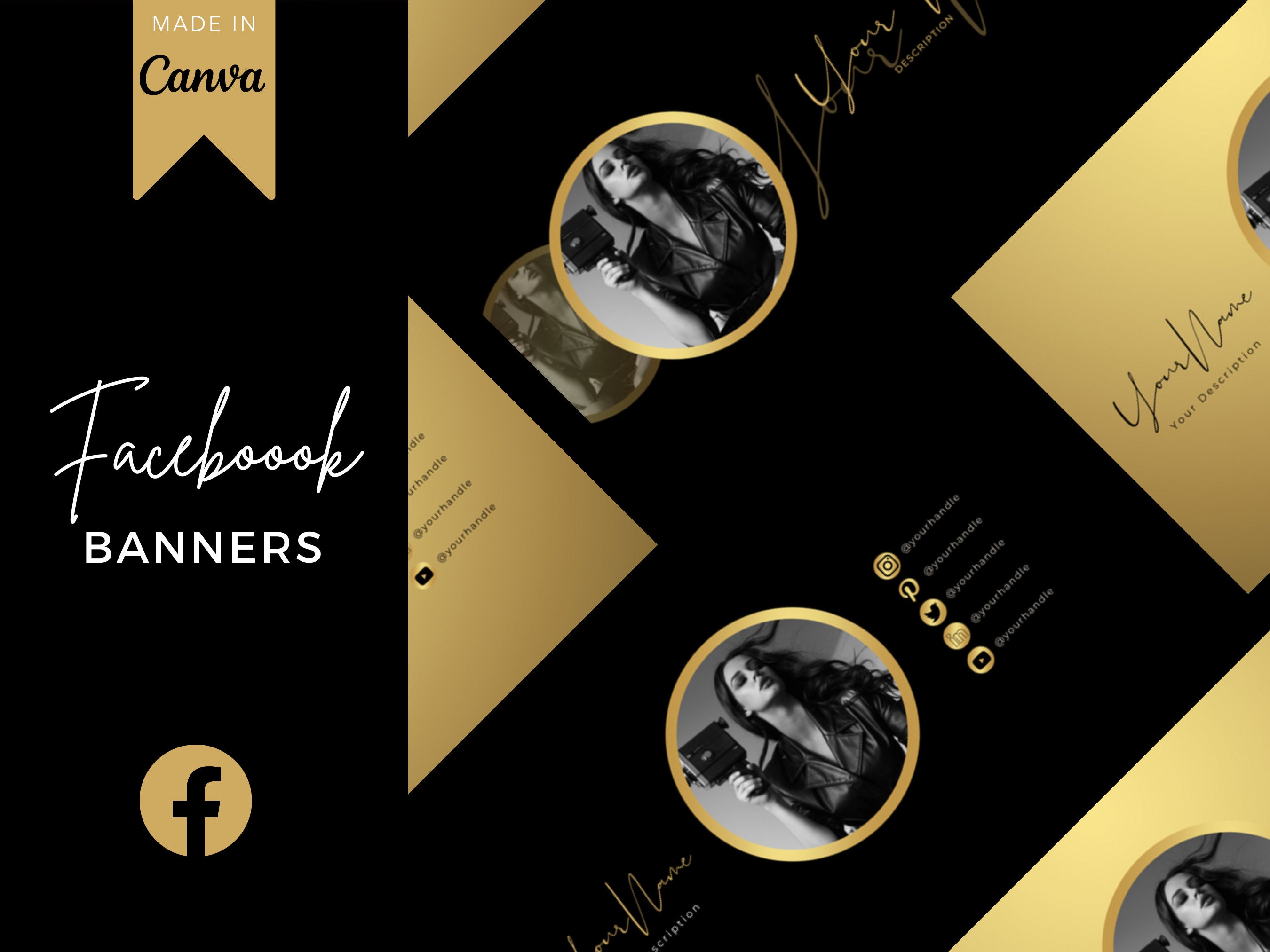 7 Facebook Cover Templates, DIY Facebook Banner, Facebook Banner ...