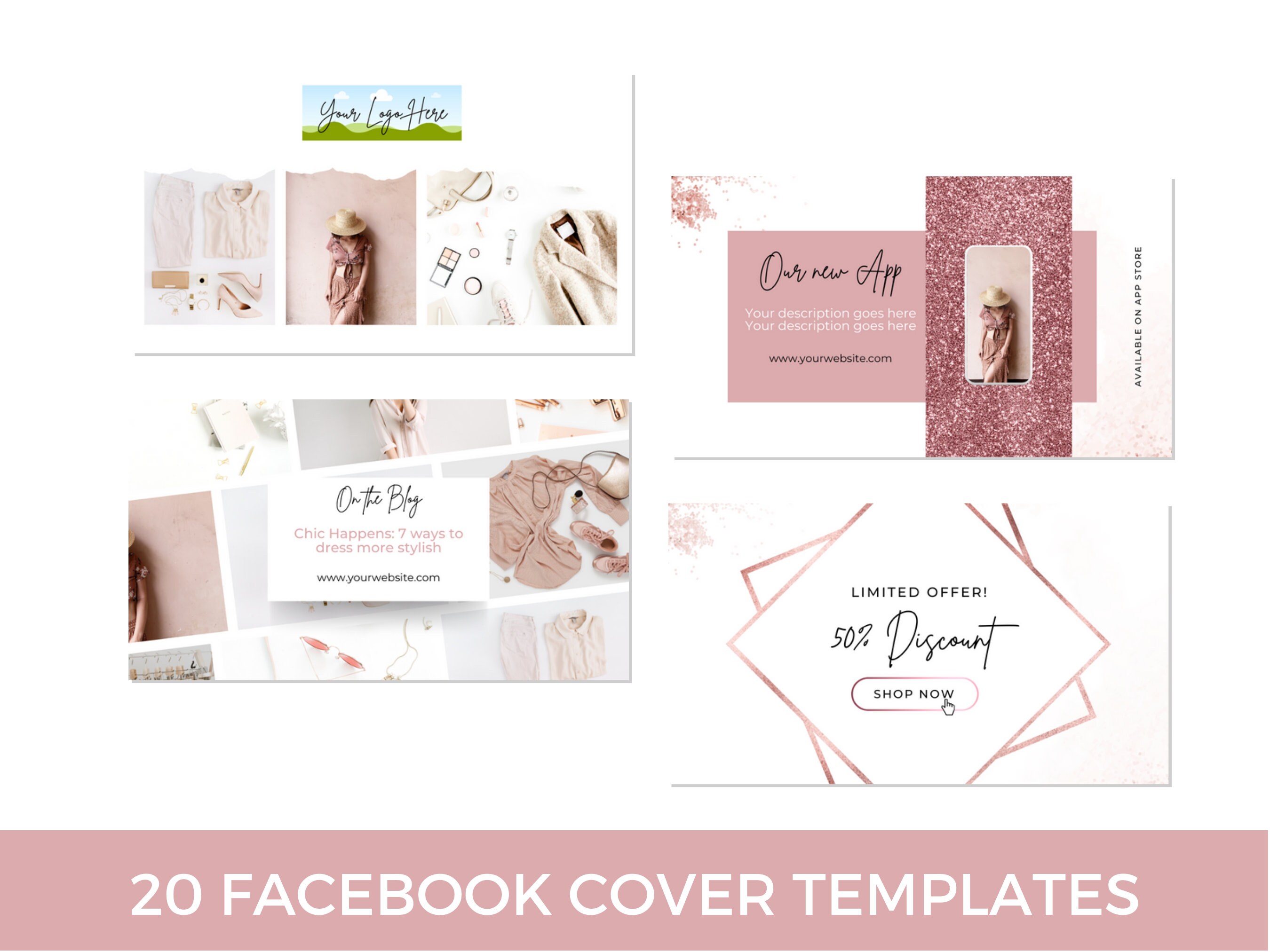 20 Facebook Cover Templates, DIY Facebook Banner, Facebook Banner ...