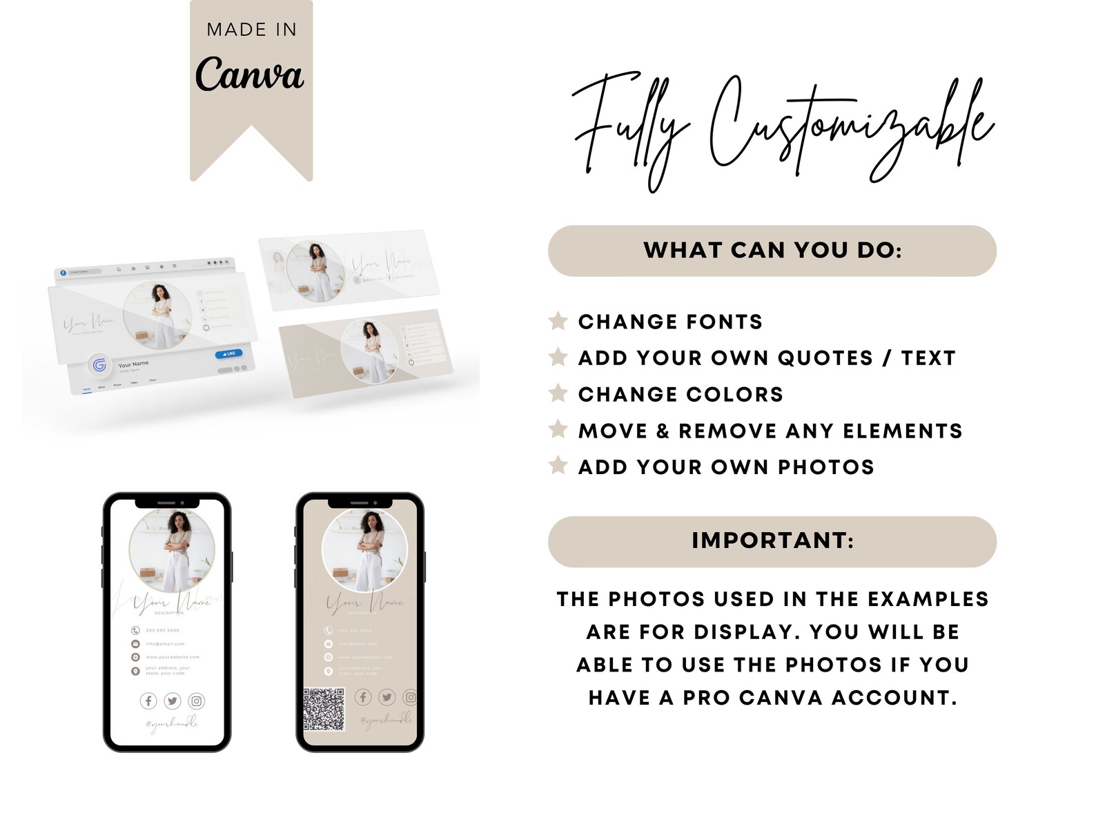 Branding Kit, Pinterest Template, Address Label, Letterhead Template ...