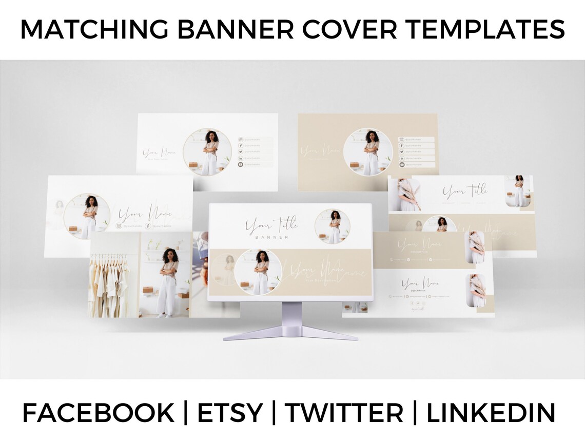 Branding Kit, Pinterest Template, Address Label, Letterhead Template ...