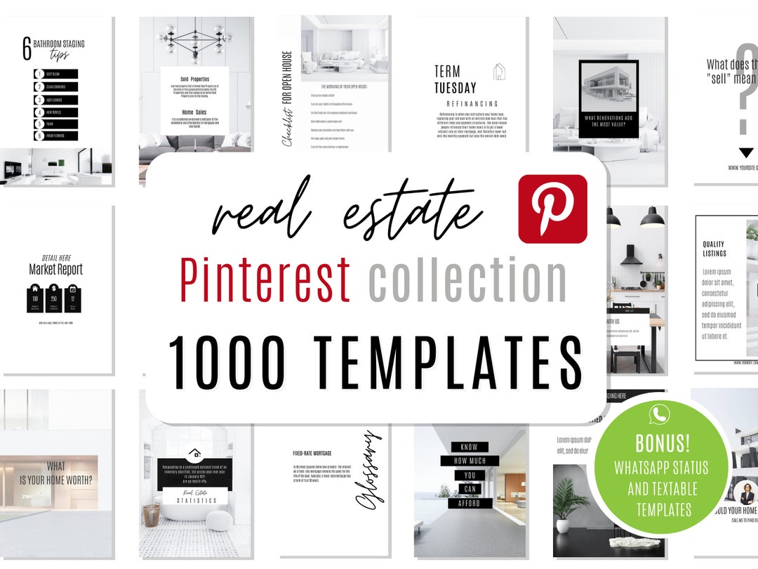 Realtor Pinterest Templates Canva, Pinterest Pin Templates, Pinterest ...